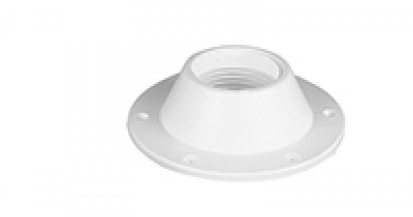 Table Bottom Plate, Deck-mount, White