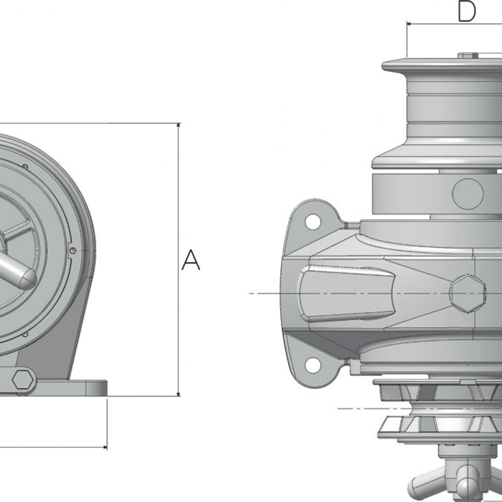Horizontal Windlass | Lofrans Royal | Manual Windlass